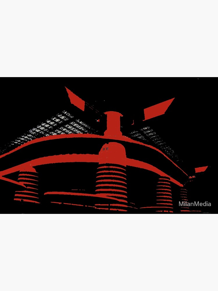 "San Siro Red and Black" Poster for Sale by MilanMedia | Redbubble