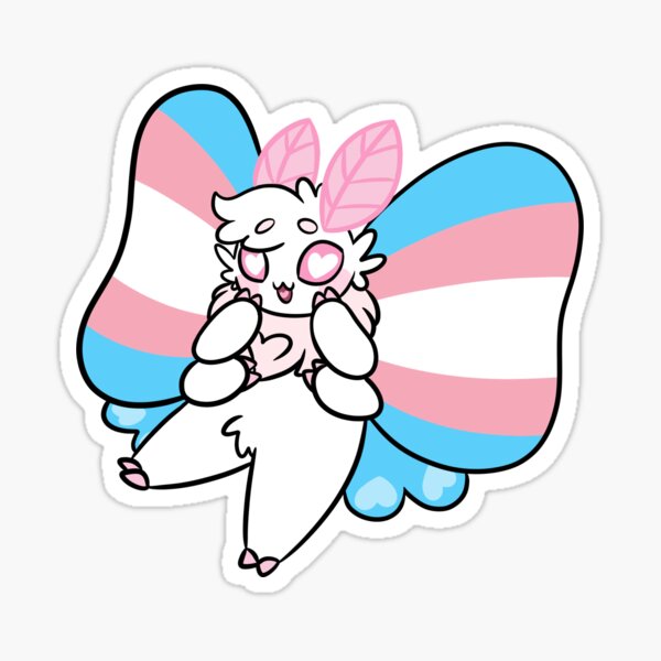 "transgender pride moth " Sticker for Sale by GrimdarkElsen | Redbubble