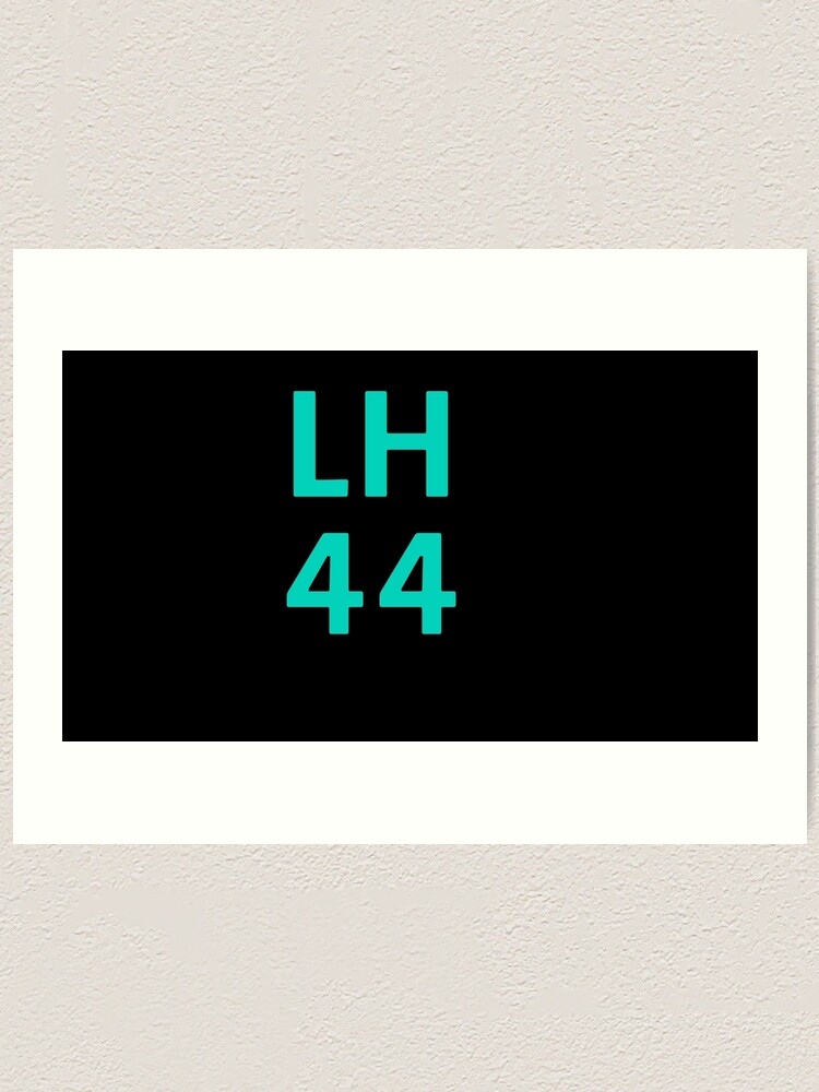 "Lewis Hamilton - #44 emblem" Art Print for Sale by Rivao | Redbubble
