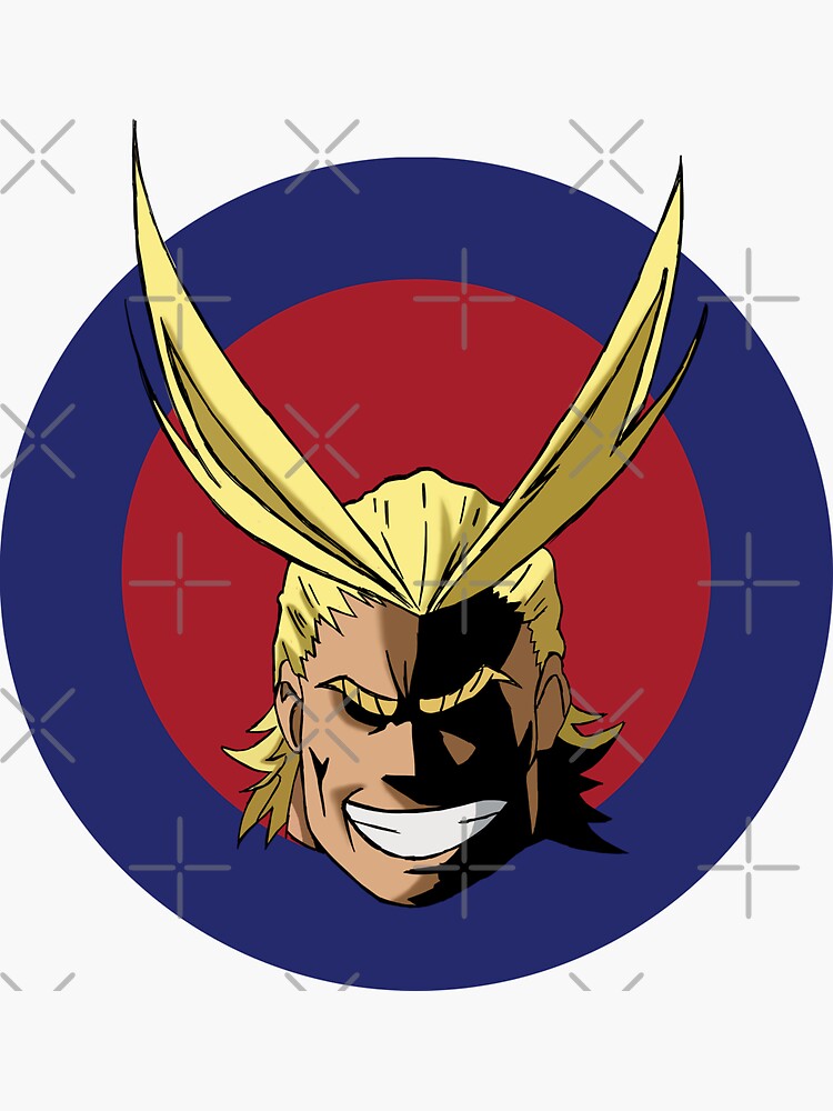 "All Might" Sticker by sarahwyt | Redbubble
