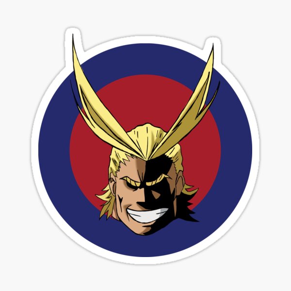 "All Might" Sticker by sarahwyt | Redbubble