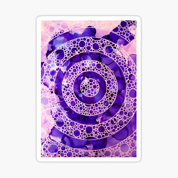 "Purple card" Sticker by Artincircles | Redbubble