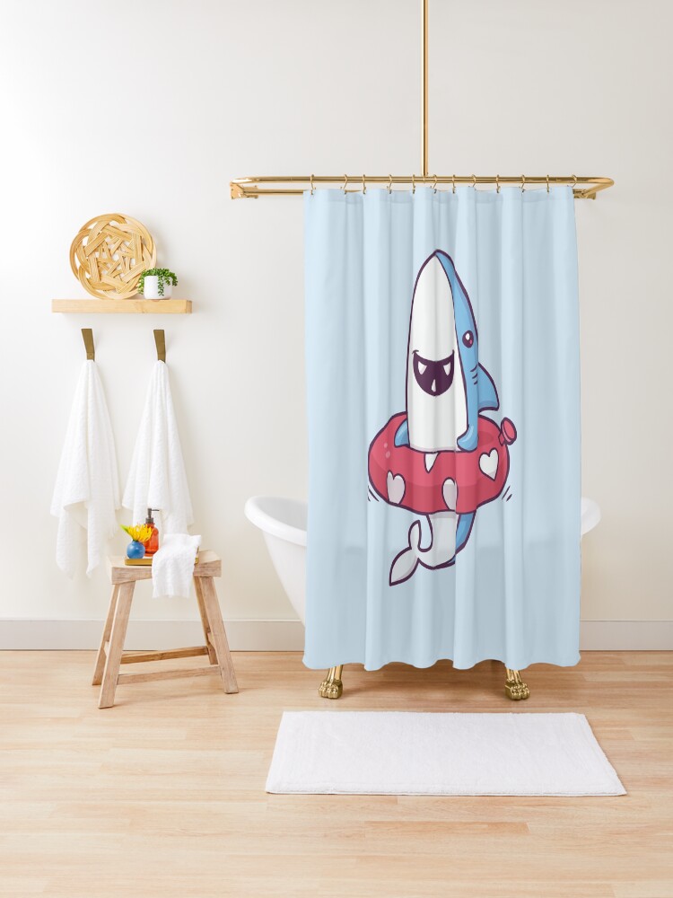 "Shark Summer Fun" Shower Curtain for Sale by zoljo | Redbubble