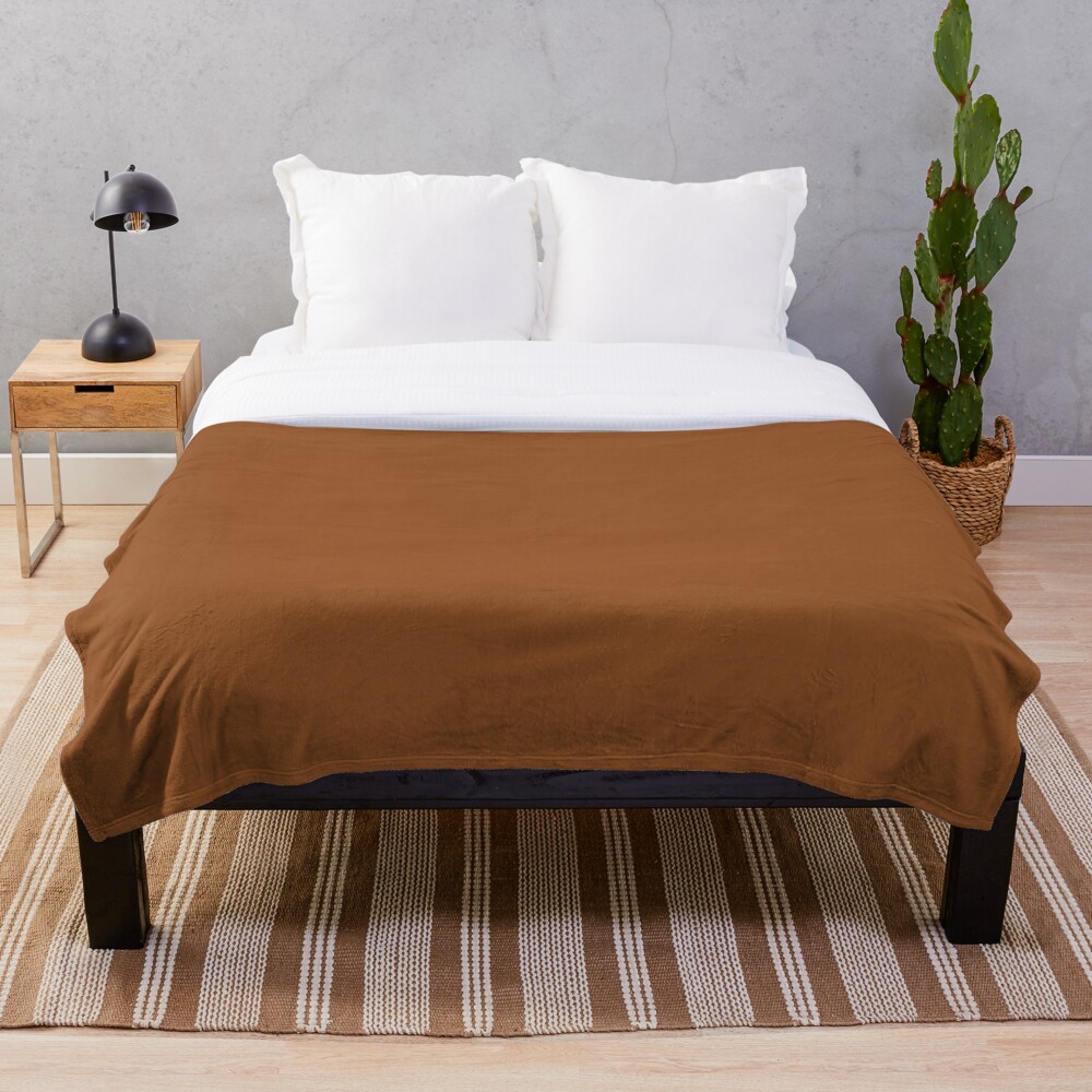 "Caramel Brown" Throw Blanket for Sale by koovox | Redbubble
