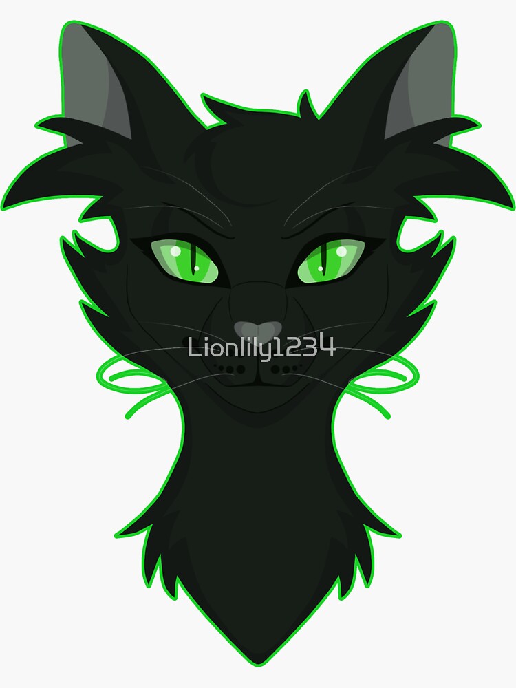 "Warior cats poster and sticker - Hollyleaf" Sticker for Sale by ...