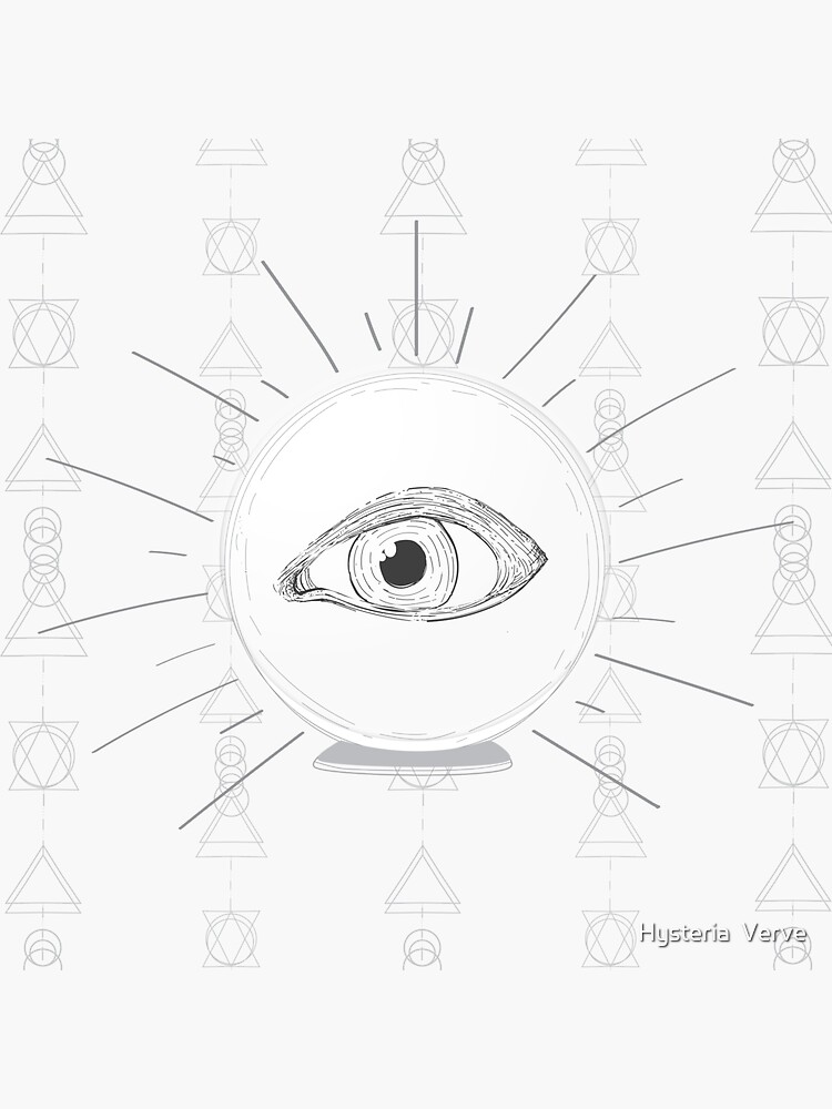 "Fortune Eye Seer" Sticker for Sale by Christyne | Redbubble