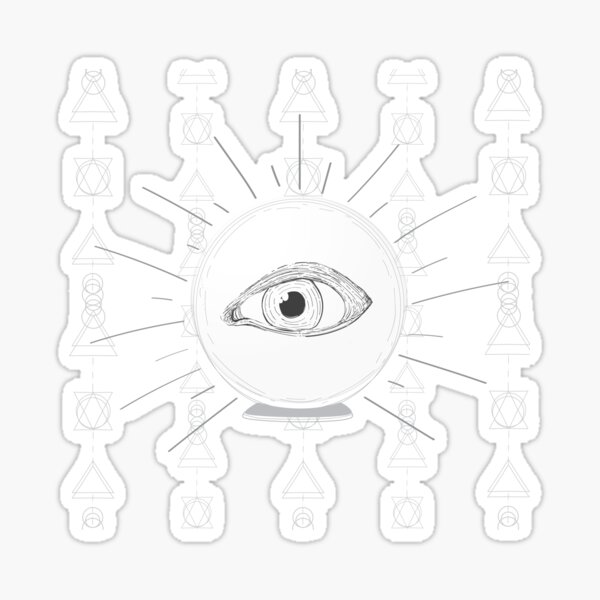 "Fortune Eye Seer" Sticker for Sale by Christyne | Redbubble