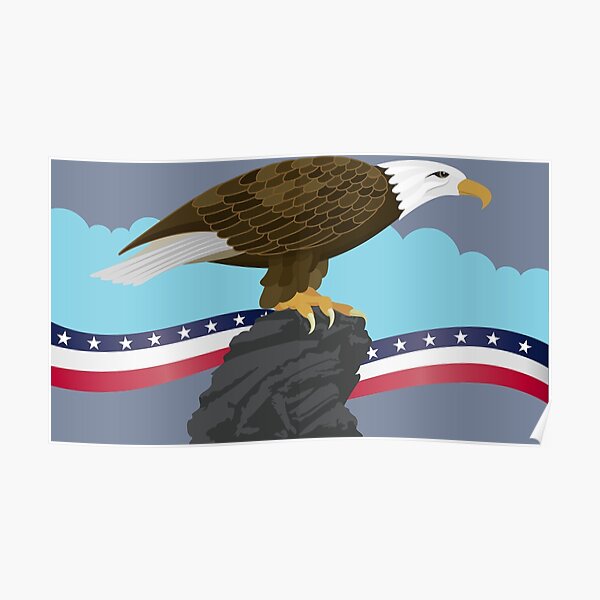 "Serious Eagle" Poster by athertoncustoms | Redbubble