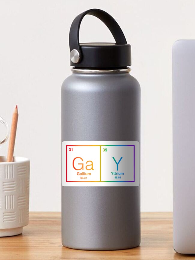 "Gay element sticker" Sticker for Sale by butchspace | Redbubble