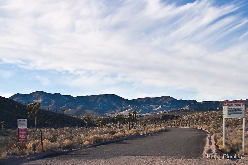 "Area 51 Border" by Henry Plumley | Redbubble