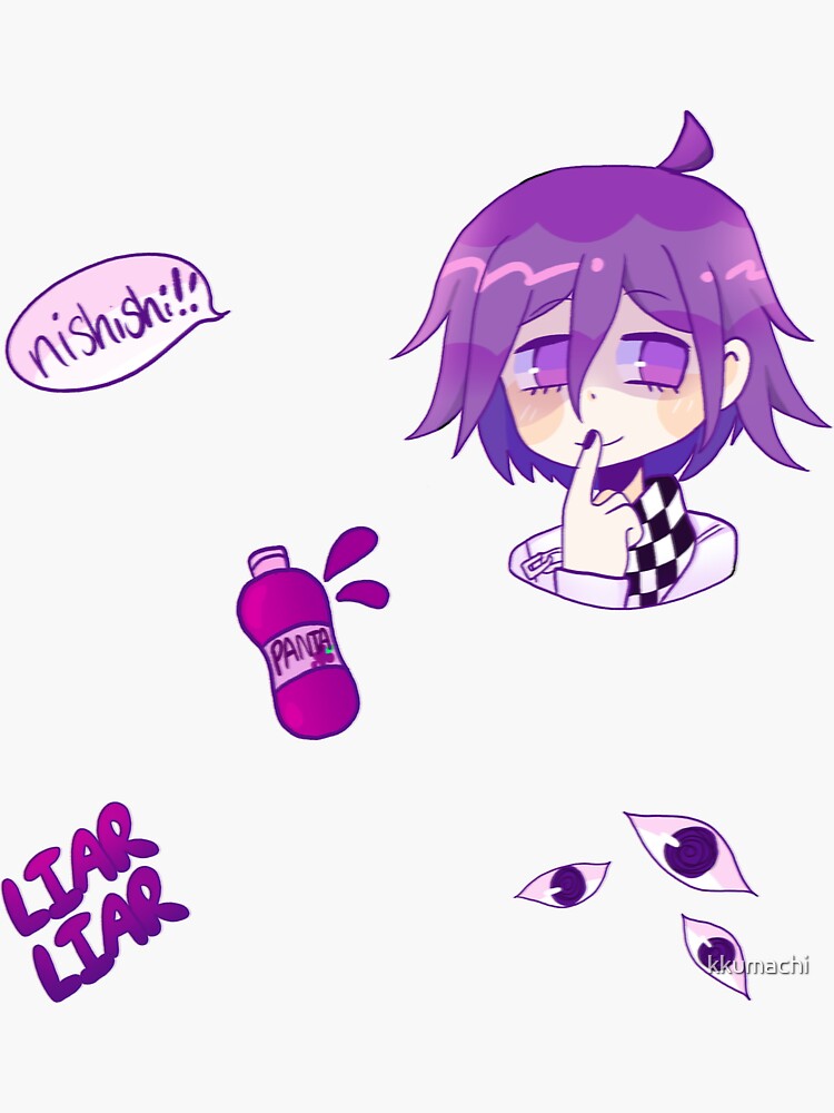 "Kokichi Oma Sticker Set" Sticker for Sale by kkumachi | Redbubble