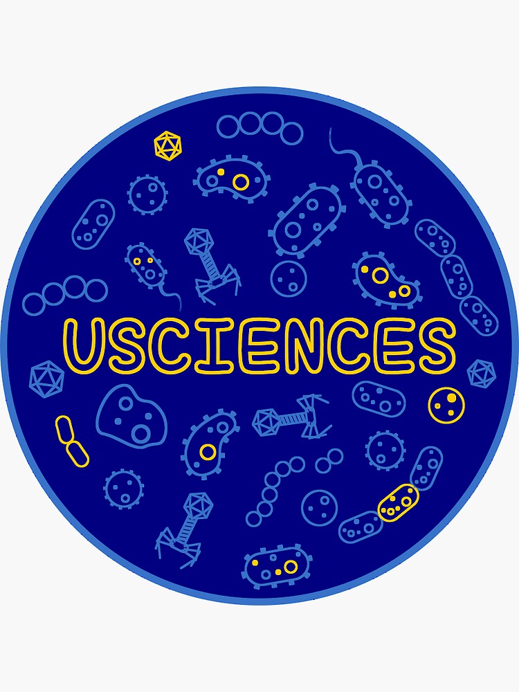 "Usciences Bacteria" Sticker by toomd | Redbubble