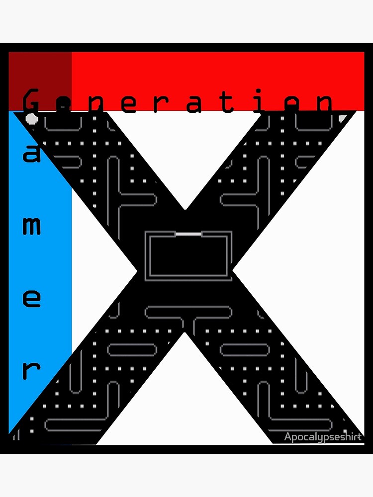 "Generation X Gamer in color" Poster for Sale by Apocalypseshirt ...