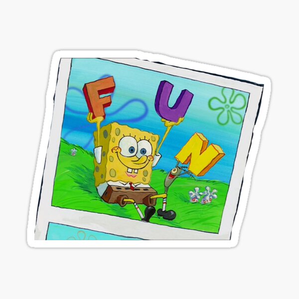 "Spongebob FUN" Sticker by chicnleesh | Redbubble