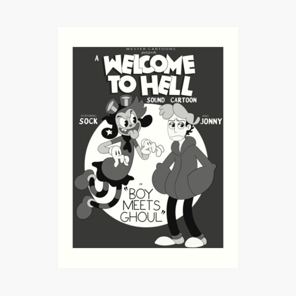 "W2H - Rubber Hose Cartoon" Art Print for Sale by real-faker | Redbubble