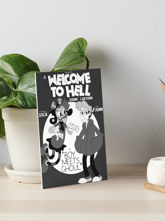 "W2H - Rubber Hose Cartoon" Art Board Print for Sale by Erica Wester ...