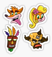 Crash Bandicoot Stickers | Redbubble