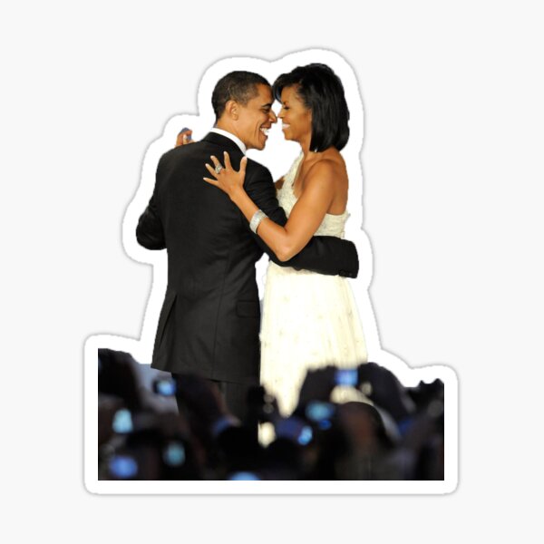 "michelle + barack" Sticker by lindsaypm98 | Redbubble