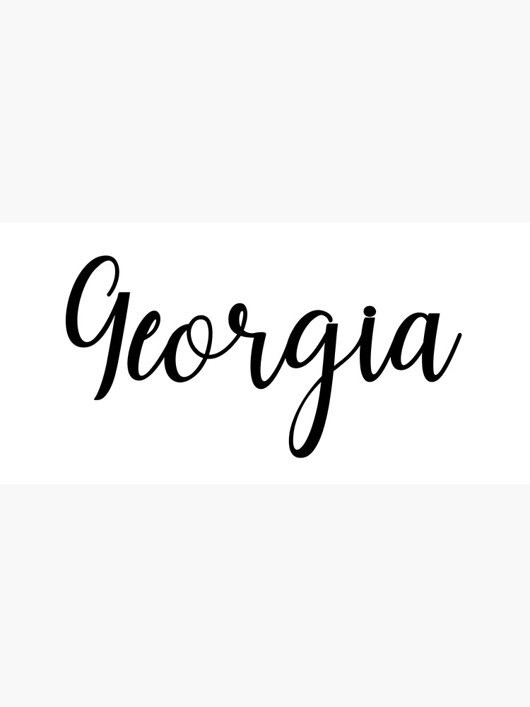 "Georgia cursive" Greeting Card for Sale by ayoli | Redbubble