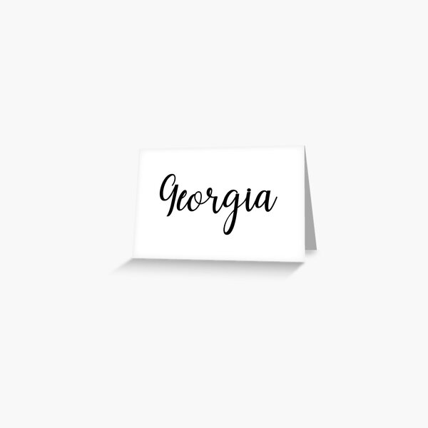 "Georgia cursive" Greeting Card for Sale by ayoli | Redbubble
