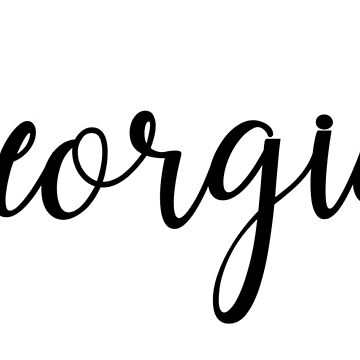 "Georgia cursive" Greeting Card for Sale by ayoli | Redbubble