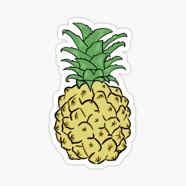 "Piña" Sticker by AD-MELIORA | Redbubble