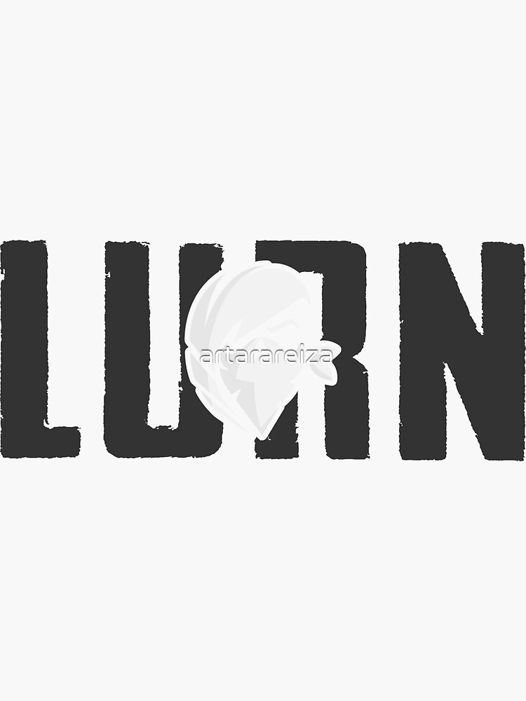 "Lurn" Sticker for Sale by artarareiza | Redbubble