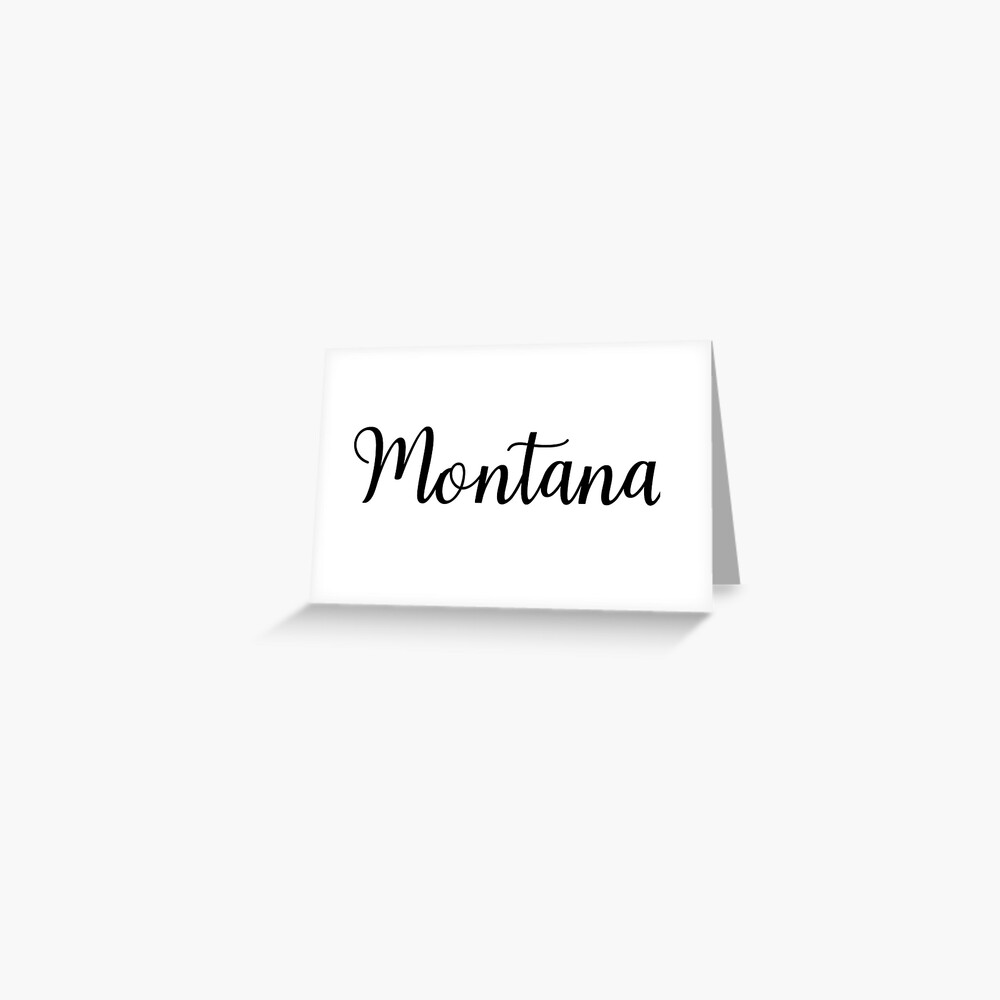 "Montana cursive" Sticker for Sale by ayoli | Redbubble