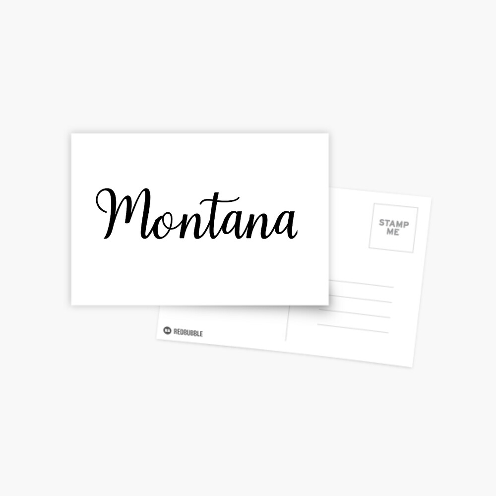 "Montana cursive" Sticker for Sale by ayoli | Redbubble