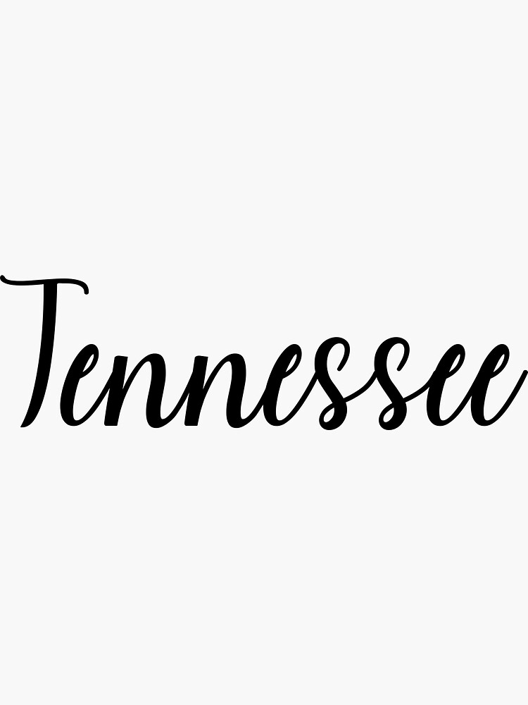 "Tennessee cursive" Sticker for Sale by ayoli | Redbubble