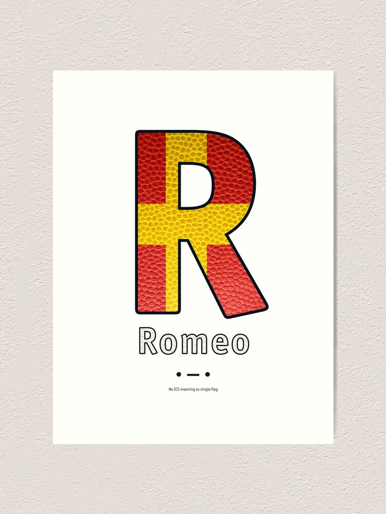 "Romeo - Navy Alphabet - Leather" Art Print for Sale by Art-Frankenberg ...