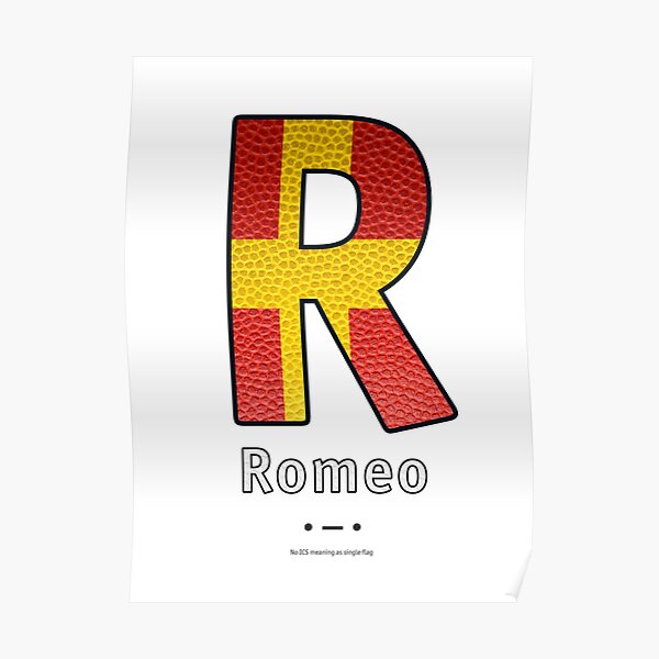 "Romeo - Navy Alphabet - Leather" Poster for Sale by Art-Frankenberg ...