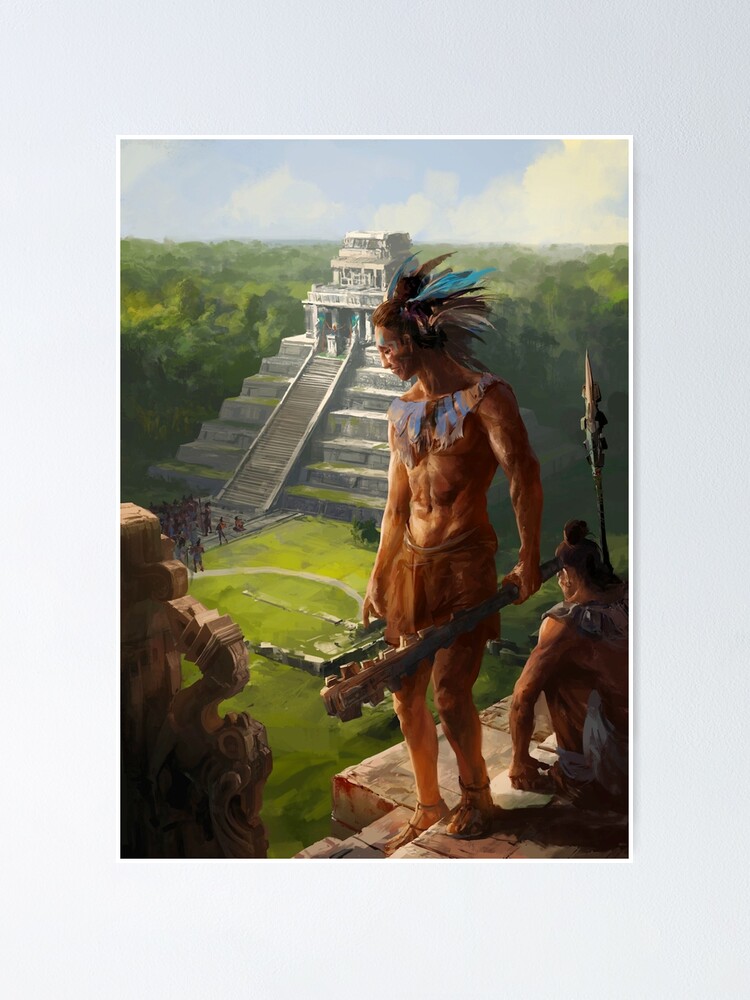 "Aztec warrior" Poster for Sale by talkitoff | Redbubble