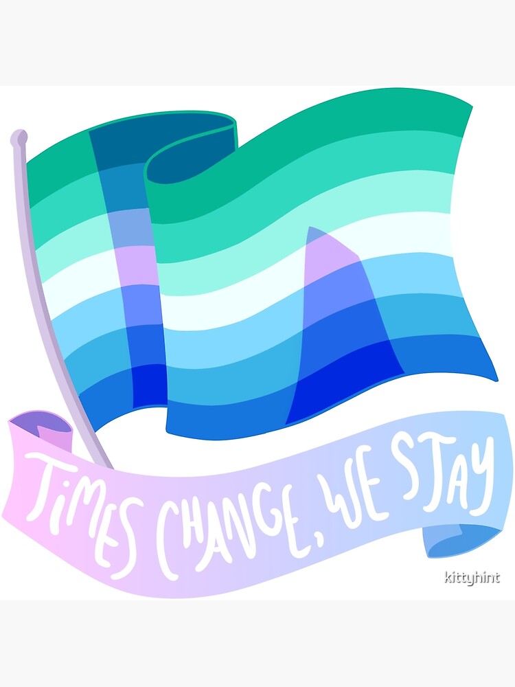 "LGBT+ Blue Gay Pride Flag" Art Print by kittyhint | Redbubble
