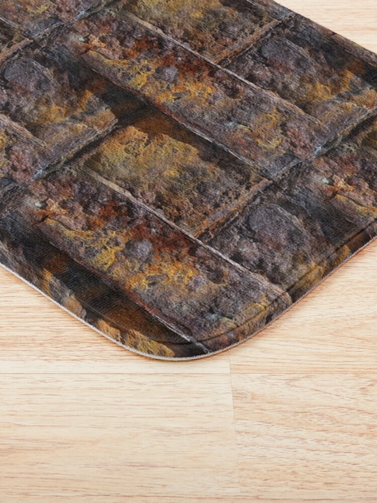 "Blox of Rust (pattern)" Bath Mat for Sale by Yampimon | Redbubble