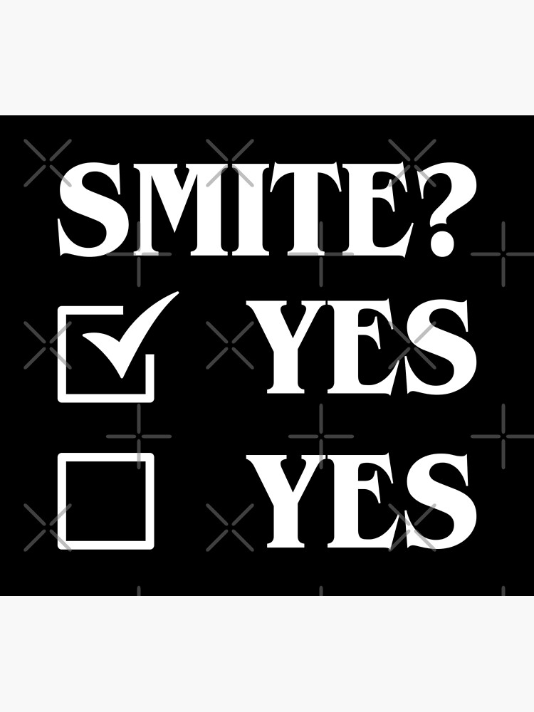 "Smite Definitely Yes Paladin Funny Tabletop Meme" Art Print by ...