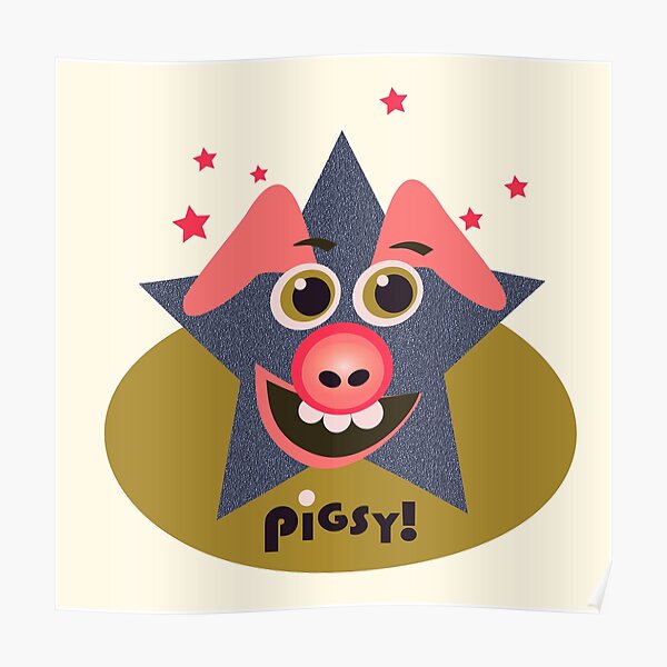 "Pigsy!" Poster by duff-designs | Redbubble