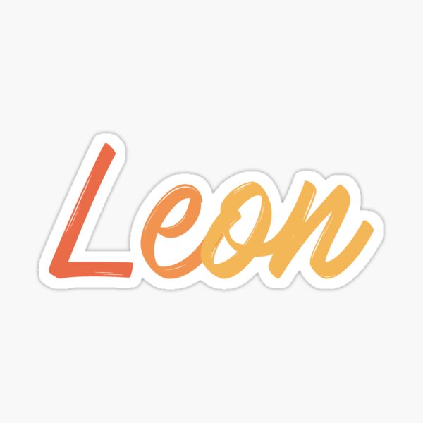 "Leon" Sticker for Sale by Shalomjoy | Redbubble