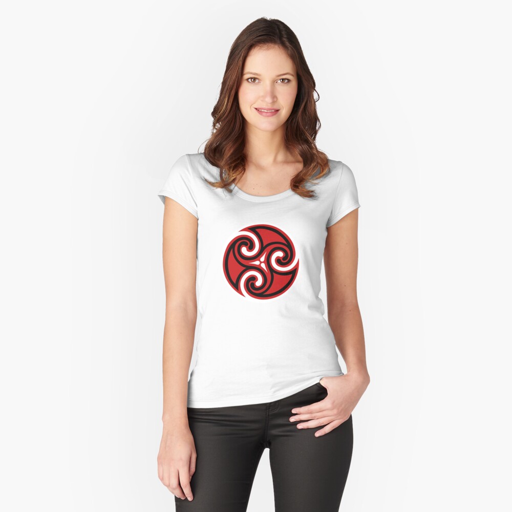 "Celtic Triskele Ornament, Red, Black and White " Pin for Sale by ...