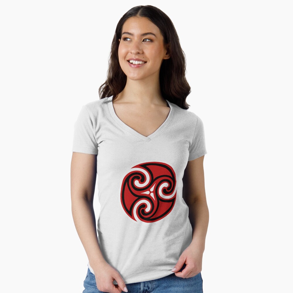 "Celtic Triskele Ornament, Red, Black and White " Pin for Sale by ...