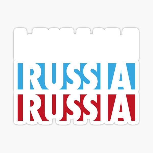 "Russia Russian Flag " Sticker for Sale by Chillaxo | Redbubble