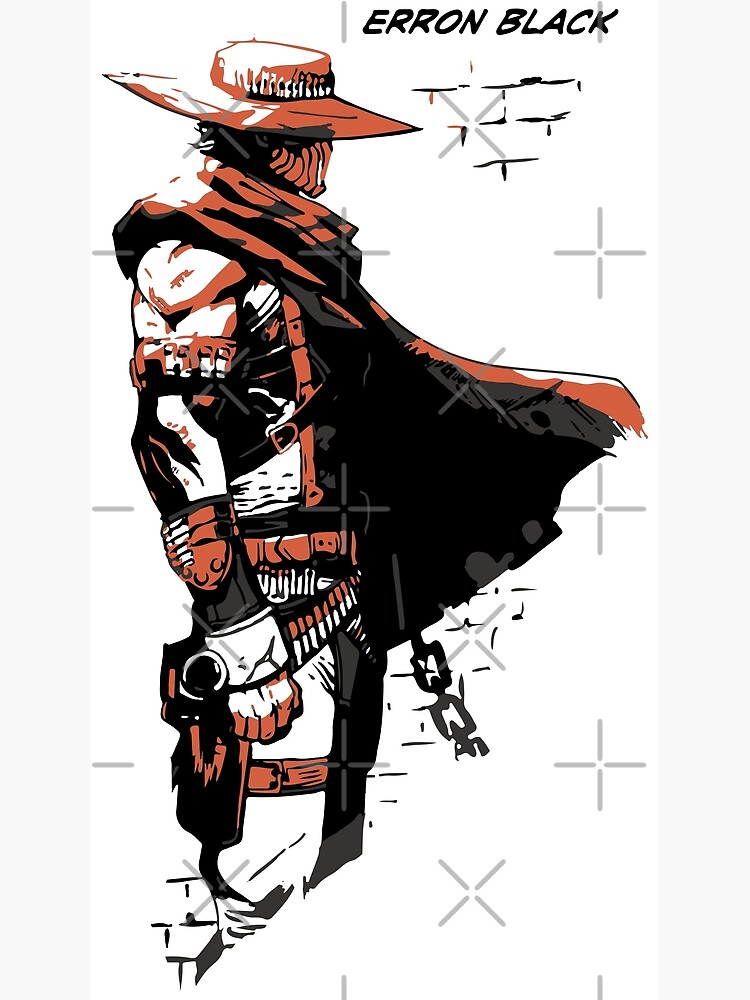 "Erron Black Mortal kombat Fan art" Poster by gainzgear | Redbubble