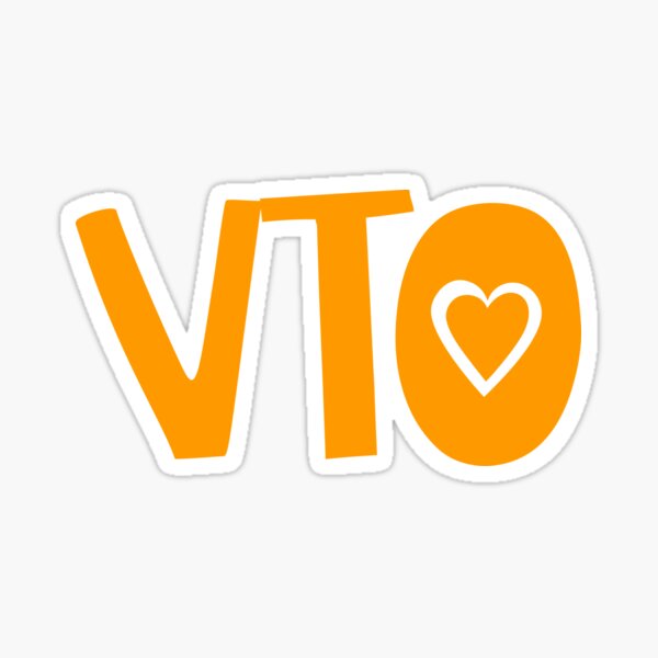 "VTO Love Voluntary Time Off" Sticker for Sale by Swagazon | Redbubble