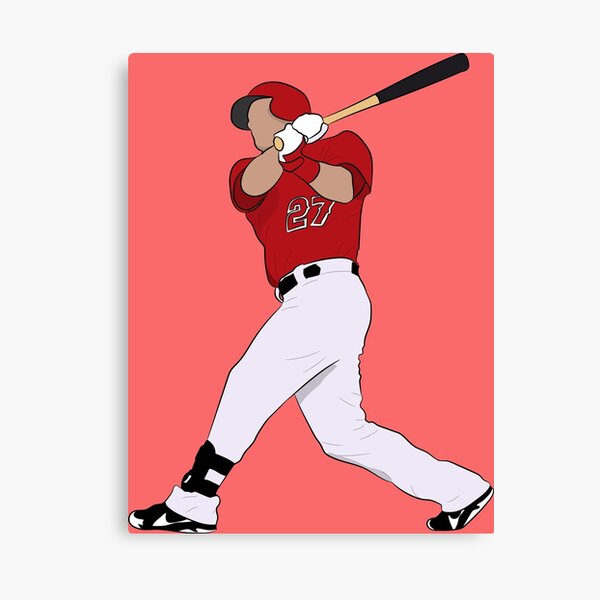 "Mike Trout" Canvas Print for Sale by sicksticksco | Redbubble