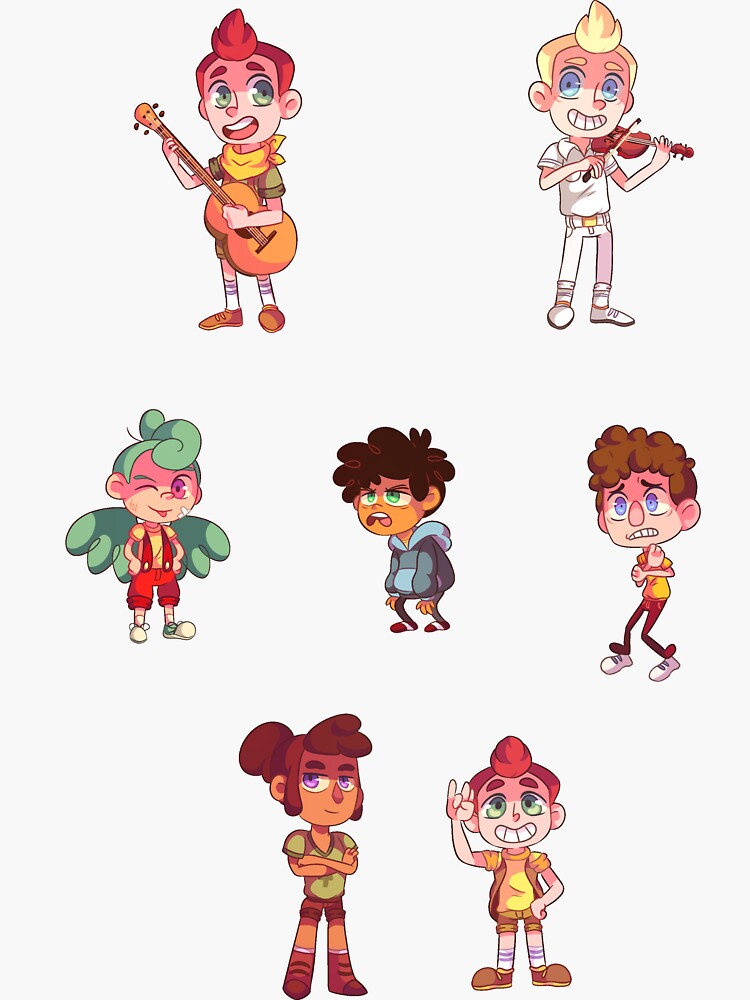 "Camp camp character stickers" Sticker for Sale by midnight-rabbit ...