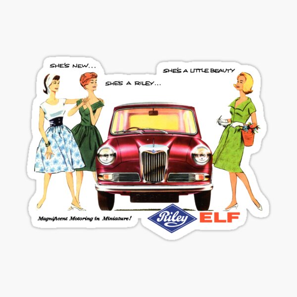 "RILEY ELF" Sticker for Sale by ThrowbackMotors | Redbubble