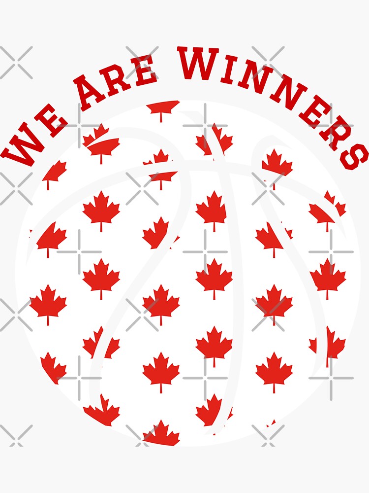 "We are winners, Canada Basketball art" Sticker for Sale by marosharaf ...