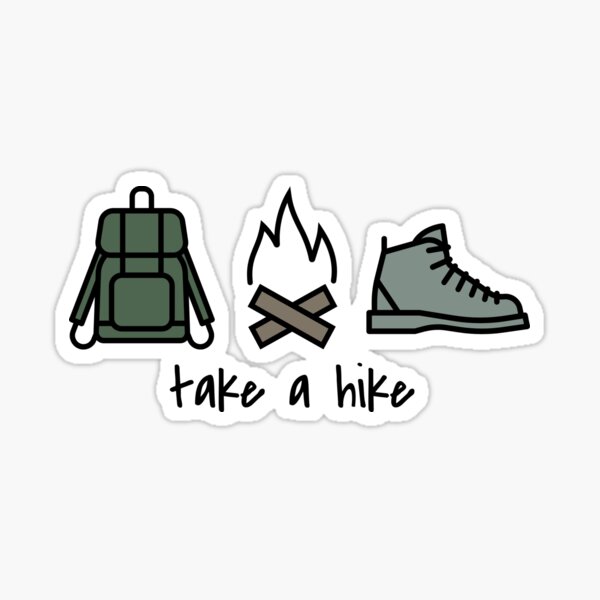 "HIke!" Sticker by nyah14 | Redbubble