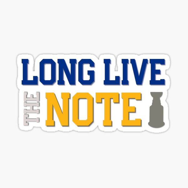 "Long live the note!" Sticker for Sale by PincGeneral | Redbubble
