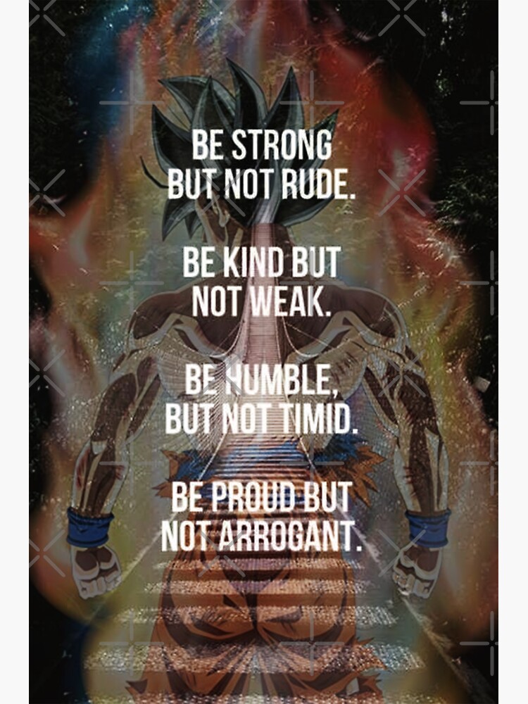 "Be Strong Not Rude" Sticker for Sale by gohanflex | Redbubble